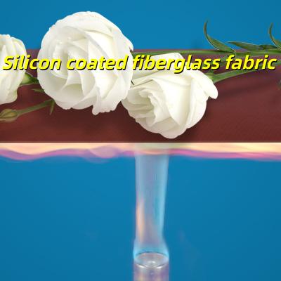 중국 두면적 실리콘 코팅 유리섬유 천재, 고도의 단열 및 열전도 특성 판매용