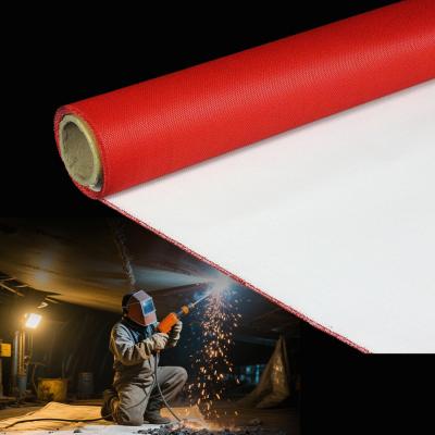 China Alkali Free Grey Color Silicone Coated Fiberglass Fabric with 50 m / 100 m Roll Length for Heat Resistant Applications for sale