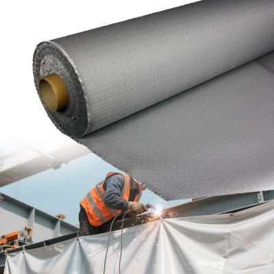 China Factory Direct 400 g/sqm Weight Silicone Coated Fiberglass Fabric with 1 / 1.2 / 1.5 meter Width and 50 m / 100 m Roll Length for sale