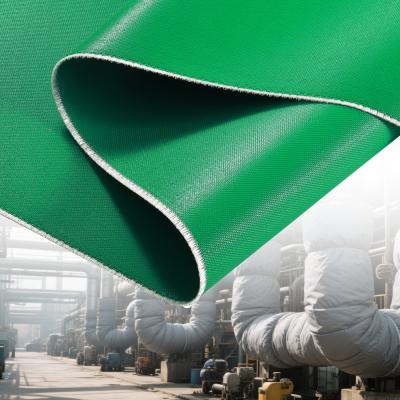 China Thermal Insulation Silicone Coated Fiberglass Fabric with Temperature Resistance -50°C to 500°C, 400 g/sqm Weight, and 0.3 mm Thickness for sale