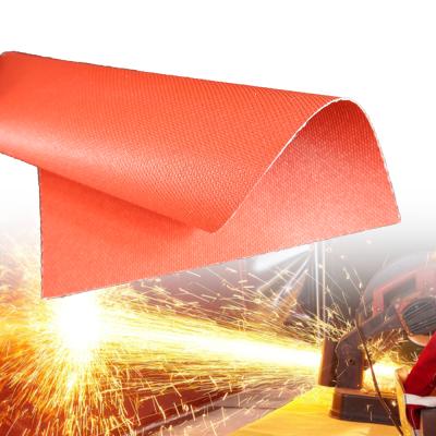 China Double-Sided Silicone Coated Fiberglass Fabric with 1 / 1.2 / 1.5 meter Width and 50 m / 100 m Roll Length for sale