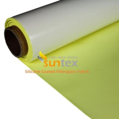 China E-Glass Silicone Coated Fiberglass Fabric for Thermal Insulation and Safety in Cutting Process for sale