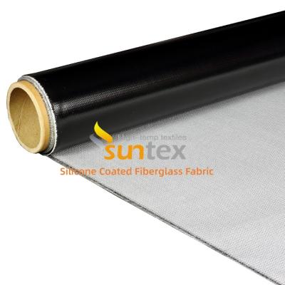China Double Sided Silicone Coated Fiberglass Fabric with Enhanced Durability and 50 m / 100 m Roll Length for sale