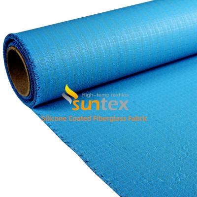China Double Sides Silicone Coated Fiberglass Fabric with 50 m / 100 m Roll Length and Corrosion Resistant Properties for sale