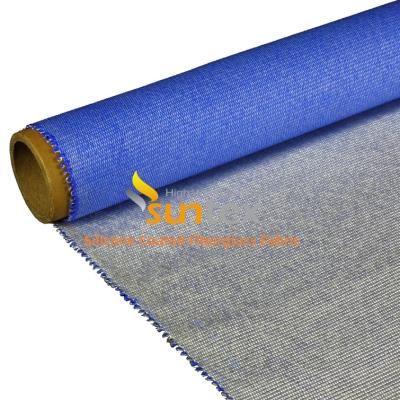 China Double Sides Silicone Coated Fiberglass Fabric with 50 m / 100 m Roll Length and Corrosion Resistance for High Temperature Applications for sale