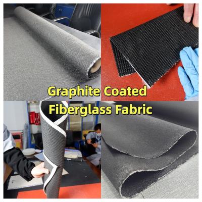 China Graphite Coated Fiberglass Fabrics for sale