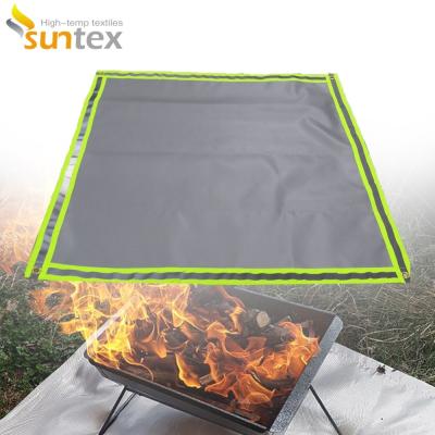 China 550°C Heat Resistant Acrylic Coated Welding Blanket Fire Blanket with Customizable Sizes for sale