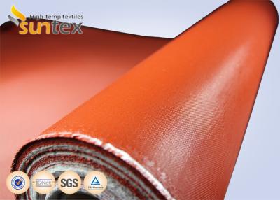 China 32oz. Both Side Silicone Coated Fiberglass Cloth For Welding Blanket And Flexible Connector for sale