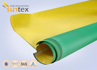 China 2025 Fireproof Chemical Resistant Non Stick Polyurethane Coated Fiberglass Fabric / Cloth for sale