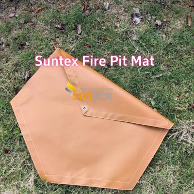 China 550°C Heat Resistant Fire Pit Mat with Customizable Size and Multi-Layer Structure for Outdoor Protection for sale