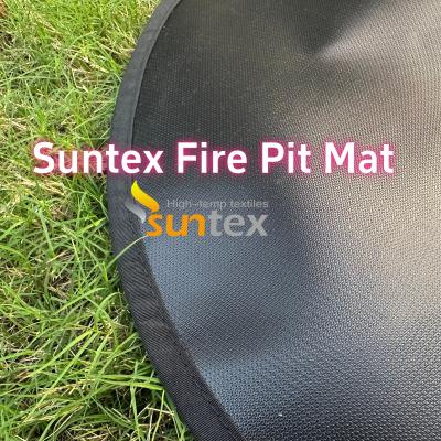 China 550C Heat Resistant Fire Pit Mat with Customizable Size and Multi-Layer Structure for Outdoor Protection for sale