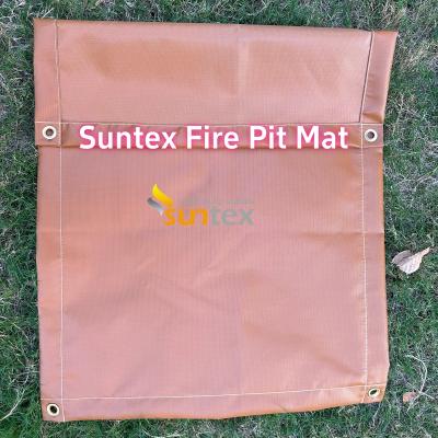 China 550C Heat Resistant Fire Pit Mat with Customizable Size and Multi-Layer Structure for Grill Protection for sale