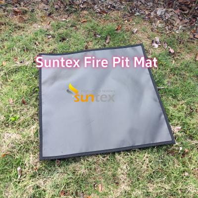 China 36 Inch Round Fire Pit Mat with 550C Heat-Resistant and Customizable Size for Outdoor Use for sale