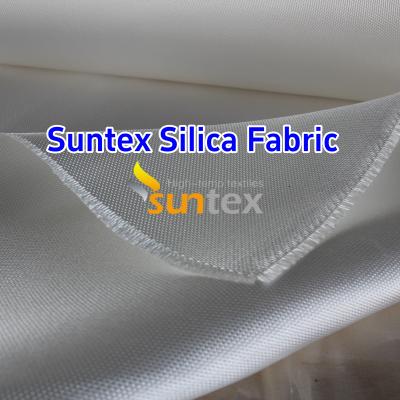 China High Temperature Resistant High Silica Fiberglass Cloth 18 oz/sqy with 1000℃ 1800℉ Heat Protection for sale