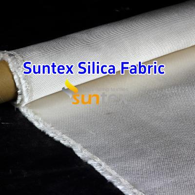 China 300g High Silica Fiberglass Cloth with 1000℃ Temperature Resistance and Silicone Coating for Heat Protection for sale