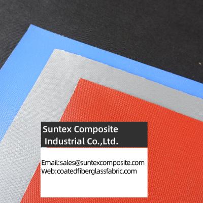 China Heat-resistant E-glass Fireproof Double-sided Silicone Coated Fiberglass Fabric for Industrial Applications for sale