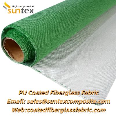 China High Temperature Resistance Fireproof PU Vermiculite Coated Fiberglass Insulation Cloth for sale