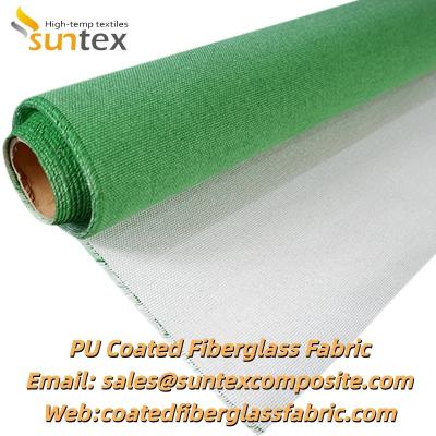 China High Temperature Resistance Fireproof PU Coated Fiberglass Fabric Welding Blanket Abrasion Resistant for sale