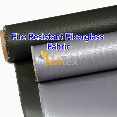 China Waterproof and Fireproof Silicone Coated Fiberglass Fabric for sale
