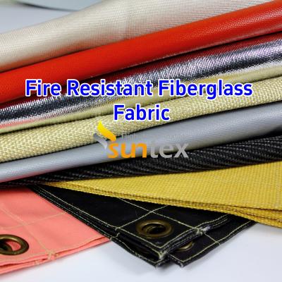 China Fireproof Silicone Rubber Calcium Silicate Coated Impregnated Fiberglass Fabric Cloth for sale