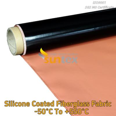 China Excellent high & low temperature resistance Silicone Coated Fiberglass Fabric for Fire blankets, emergency fire escape curtains, welding fire shielding cloth for sale