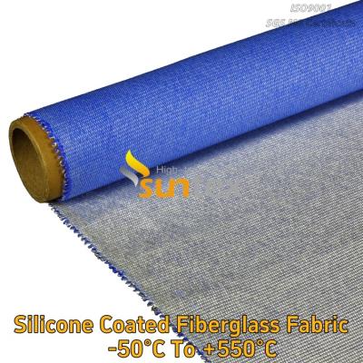 China High Temperature Silicone Rubber Coated Fiberglass Sheet/Fabric/Cloth for sale