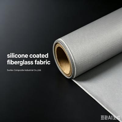 China silicone coated fiberglass fabric for removable thermal insulation jackets for sale