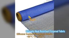 High Temp Silicone Coated Fiberglass Cloth Fire Protection