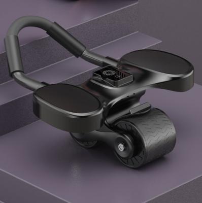 Cina Healthy Abdominal Wheel Abdominal Muscle Trainer Two Wheel Elbow Support Roller Fitness Device Automatic Rebound in vendita