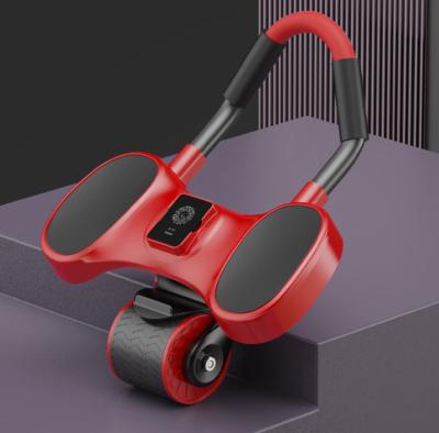 Cina Healthy Abdominal Wheel Abdominal Muscle Trainer Two Wheel Elbow Support Roller Fitness Device Automatic Rebound in vendita