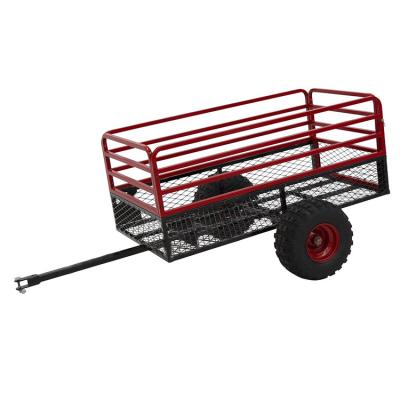 Cina 1500 libbre Multi-purpose Vehicle Cargo Trailer con pavimento in acciaio massiccio e letto inclinato a chiusura rapida per trattori da prato e giardino ATV UTV in vendita