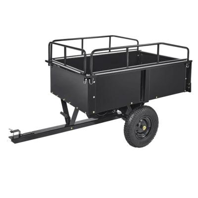 Cina Struttura in acciaio Prato trattore Tiller rimorchio Garden Dump Truck Acciaio ATV Dump Truck Acciaio ATV rimorchio Heavy Duty rimorchio Giardino rimorchio Fast Release Buckle in vendita