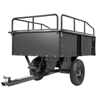 Cina Struttura in acciaio Prato trattore Tiller rimorchio Garden Dump Truck Acciaio ATV Dump Truck Acciaio ATV rimorchio Heavy Duty rimorchio Giardino rimorchio Fast Release Buckle in vendita