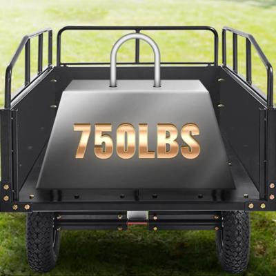 Cina Struttura in acciaio Prato trattore Tiller rimorchio Garden Dump Truck Acciaio ATV Dump Truck Acciaio ATV rimorchio Heavy Duty rimorchio Giardino rimorchio Fast Release Buckle in vendita