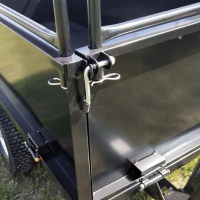 Cina Struttura in acciaio Prato trattore Tiller rimorchio Garden Dump Truck Acciaio ATV Dump Truck Acciaio ATV rimorchio Heavy Duty rimorchio Giardino rimorchio Fast Release Buckle in vendita