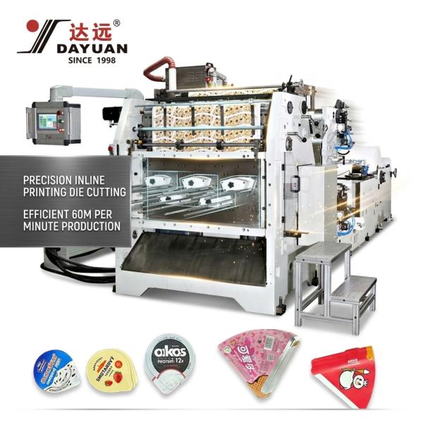 Quality Automatic  die cutting Machine with Flexographic Printing CCY1080 with 60 m /Min Running Speed for sale