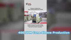 Cone Sleeve Die Cutting Machine CC650 400 Strokes / Min Dual Servo Puncher