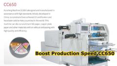 High Speed Ice Cream Paper Cone Punching Machine CC650