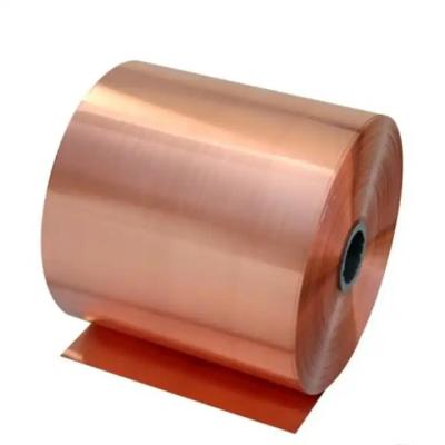 China Flat Copper Strip Coil C1100 Oxygen Free Red Pure Copper Coil For Transformer for sale