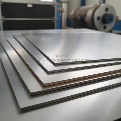 China 321 321H Titanium Stabilized Stainless Steel Sheet Plate with High Temperature Resistance and 0.5mm-60mm Thickness for sale