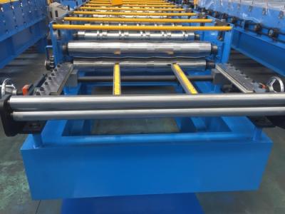 China Chain Drive Color Steel Tile Forming Machine , Roof Sheet Making Machine for sale