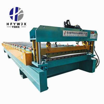 China Small Corrugated Roof Sheet Machine With PLC Control Patented Linear Guide Cutting for sale