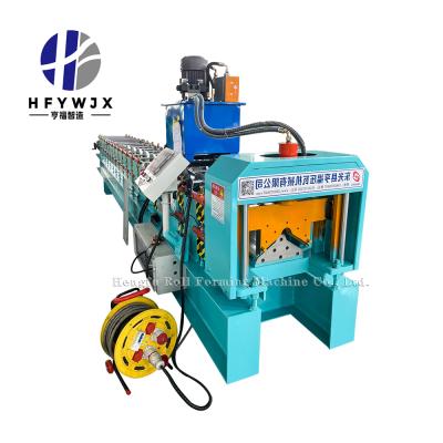 China Stable Running 300 Ridge Cap Roll Former 18 Rows Forming Stations PLC Control And Hydraulic Cutting for sale