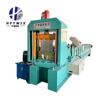 China Gutter Downspout Roll Forming Machine PLC 0.3-0.8mm for Rainwater Pipe Production for sale