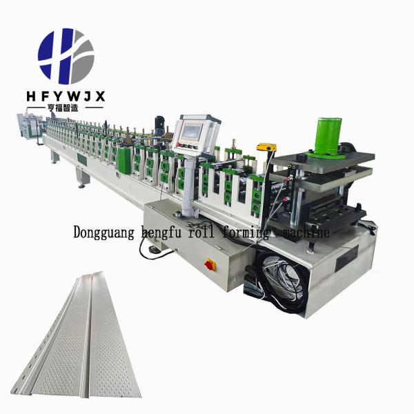 Quality PLC Controlled Profile Metal Wall Panel Roll Forming Machine With 22 Rows And Hydraulic Shears Cutting for sale