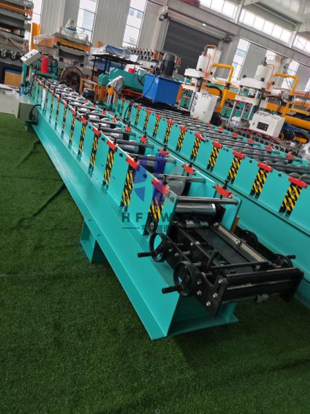 Quality PLC Intelligent Ridge Cap Roll Forming Machine 350H Steel Frame 310mm Feeding for sale