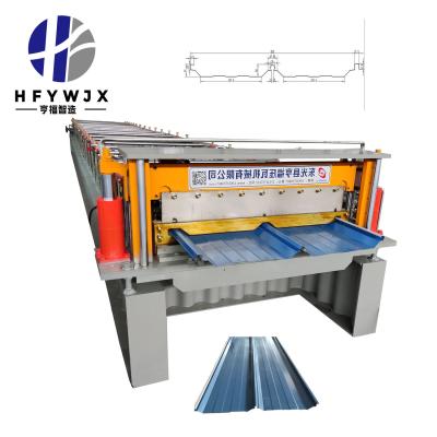 China Hydraulic Standing Seam Roll Forming Machine 20 Row Molding For Colored Steel Roof And Wall Panels for sale