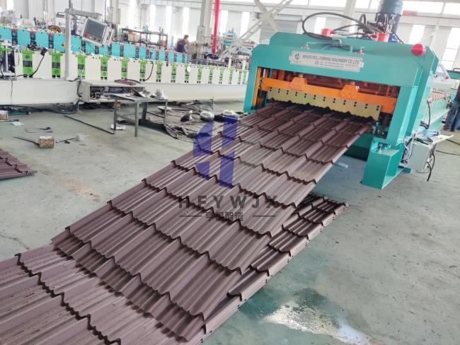 1020 Glazed Tile Roll Forming Machine front view