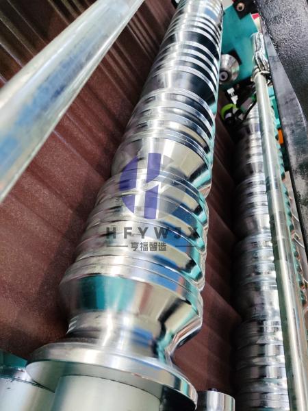 Quality PLC Controlled 1020 Glazed Tile Cold Roll Forming Machine 16 Rows Gear Drive for sale