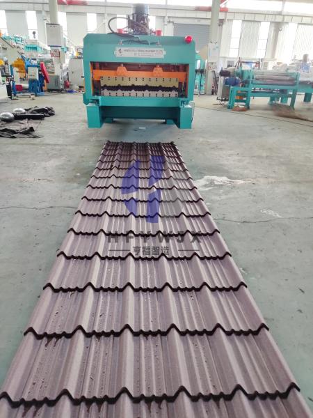 Quality High Precision 1020 Glazed Tile Roll Forming Machine With 16 Rows 4-6M/Min for sale